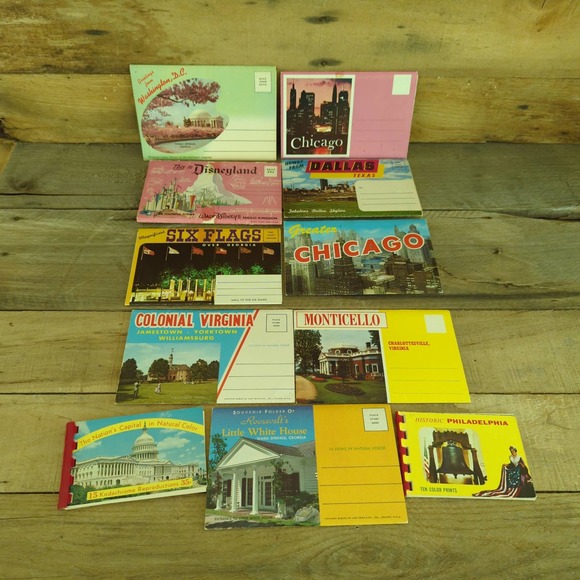 unknown | Accents | Vintage 96s Lot Of Souvenir Picture Booklets Ephemera Usa | Poshmark